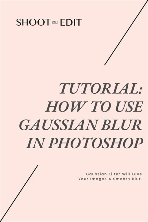 Gaussian Blur In Photoshop Gaussian Blur Photoshop Manipulation