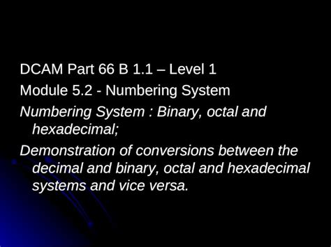 Ppt 52 Numbering System Dokumentips