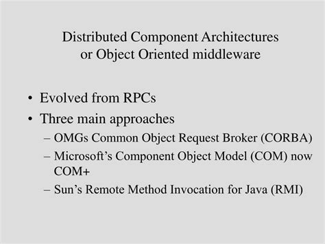 Ppt Distributed Components Powerpoint Presentation Free Download