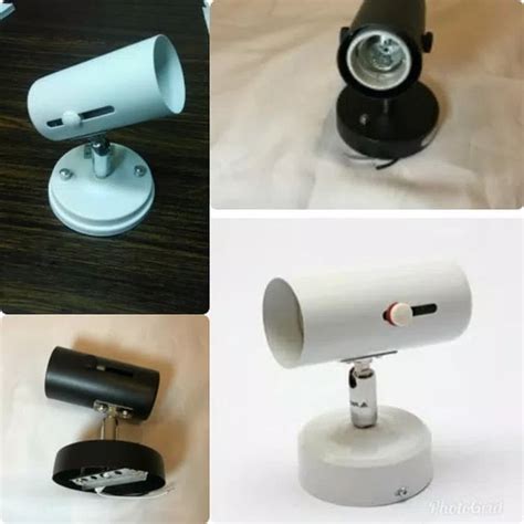 Jual Fiting Lampu Spot Sorot E27 Plafon 5cm Fiting Lampu Plafon E27 Hitam Fitting Plafond Spot