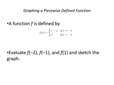 PPT Graphing A Piecewise Defined Function PowerPoint Presentation Free Download ID
