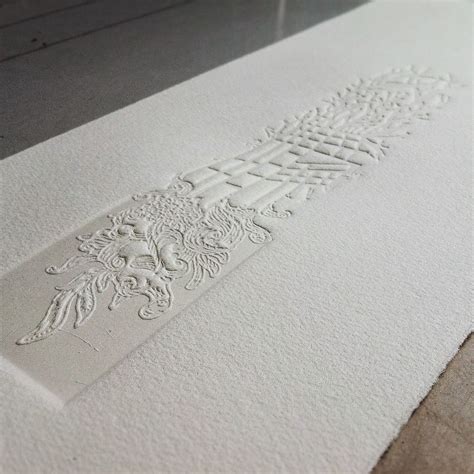 Embossed Paper Art Embossed Printing Monoprint Printmaking Design