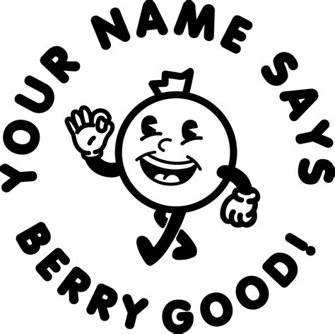 Berry Good Customisable Stamp Au