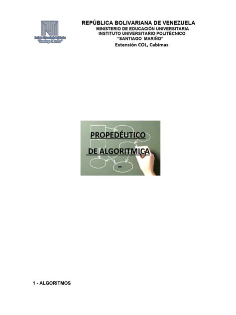 Algoritmos Breve Definición Pdf Algoritmos Programa De Computadora
