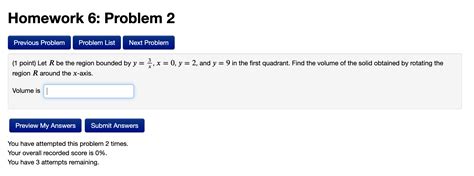 solved homework 6 problem 2 previous problem problem list
