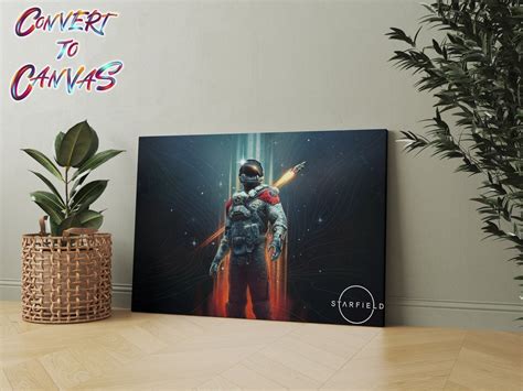 Starfield Canvas Starfield Wall Art Starfield Decor Starfield Canvas