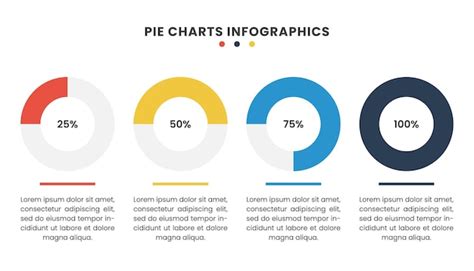 Premium Vector Set Of Percentage Pie Chart Infographic