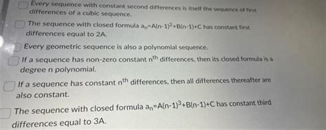 Solved The Statements Below All Relate To Polynomial Chegg Com