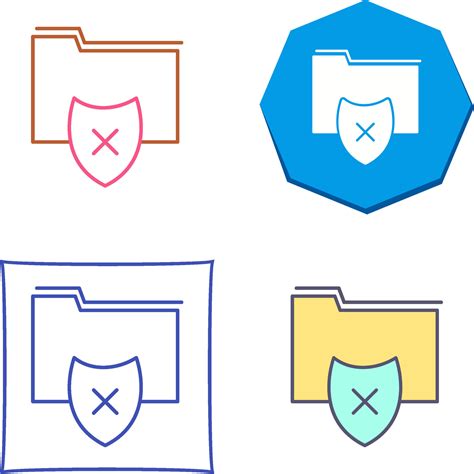 Vulnerable Folder Icon Design 44032841 Vector Art At Vecteezy