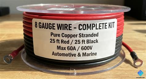 8 Gauge Wire Explained Size Ampacity And Uses Aichiplink