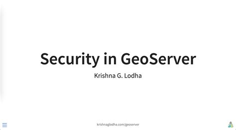 Security In Geoserver