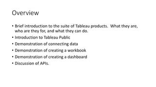 Doing Data Visualizations With Tableau PPT