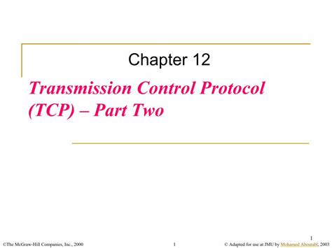 Pdf Transmission Control Protocol Tcp Part Two · Pdf