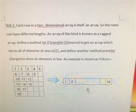 Solved Test Each Row In A Two Dimensional Array Is Itself Chegg
