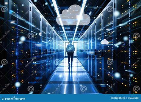 Seamless Integration Data Centers Hosting Rows Of Servers Unveiling The Interconnected
