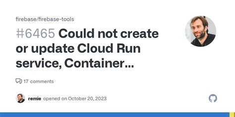 Could Not Create Or Update Cloud Run Service Container Healthcheck Failed · Issue 6465