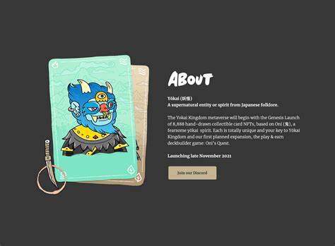 Yokai Kingdom Nft Pfp Behance