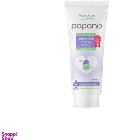 خرید و قیمت کرم سوختگی کودک پاپانو مدل Diaper Rash Cream حجم 75 میلی