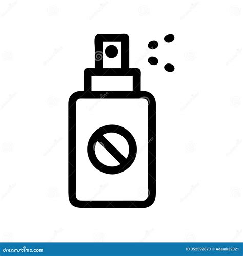 Spray Prohibited Sign No Spray Tabu Symbol With Flat Style No