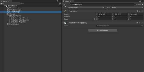 Creating Scene Switcher Ar Unity Developer By Derek Anderson Medium