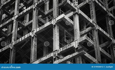 Horizontal And Vertical Lines Intersecting Forming A Geometric Landscape Of Construction