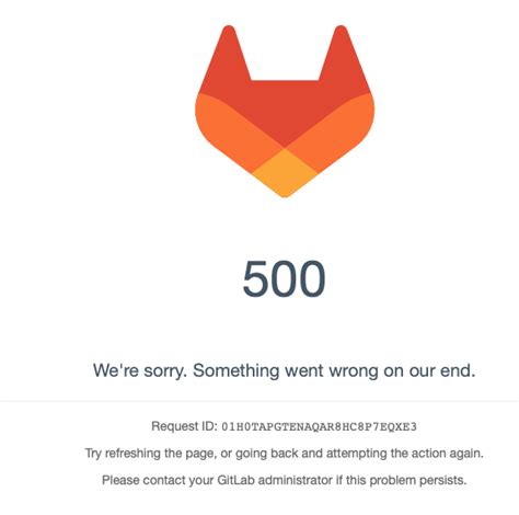 Error 500 After Logging In Or Clicking On The Gitlab Logo Top Left