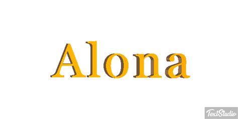 Alona Name Animated  Logo Designs