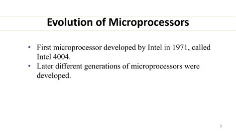 Evolution Of Microprocessor Pptx