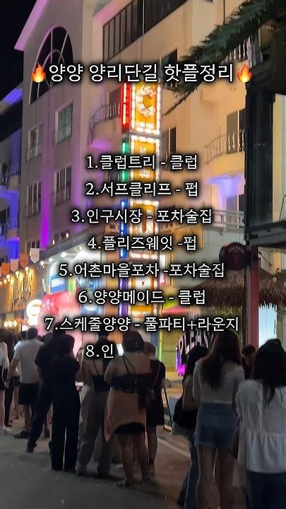 🔥양양의 밤을 제 대로 즐기는 법 ⭐️양양 양리단길인구해변 핫플 정리⭐️클럽트리서프클리프인구시장플리즈웨잇어촌마을포차양양메이드스케줄양양인구해변 Youtube