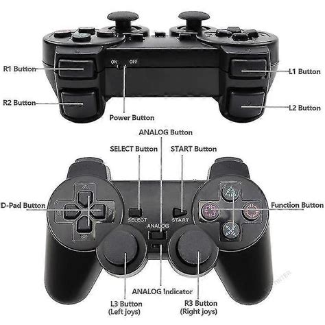 Wireless Controller For Sony Playstation 2 Gamepad Dual Vibration Shock For Ps2ps1 Joypad