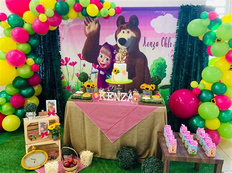 Masha And The Bear Birthday Party Ideas Photo 3 Of 22 Catch My Party