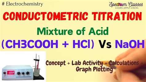 Experiment Conductometric Titration Of Naoh Vs Acid Mixture Of Hcl