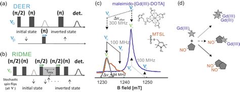A Pulse Sequence For 4 Pulse Deer And B For Ridme Deer Is A