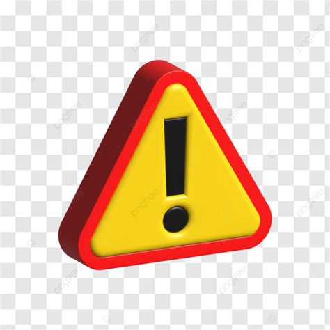 Warning Exclamation Mark 3d Vector Warning 3d Warning Warning Exclamation Png And Vector With