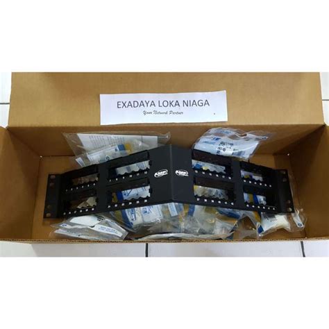 Promo Amp Patch Panel 48 Port Cat6 Cat 6 Angled 2u Model V Original Diskon 23 Di Seller