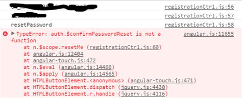 Firebase Angularjs Confirmpasswordreset Is Not A Function Stack