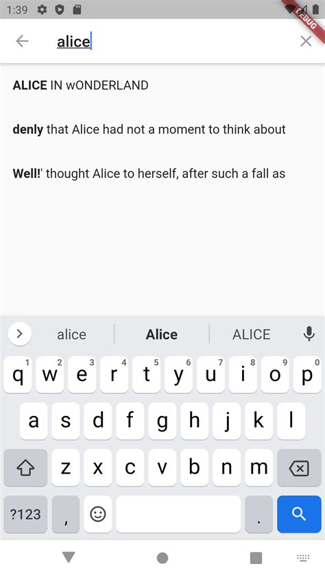 Flutter How To Highlight The Exact Word I Am Searching For In My String Rather Than Just