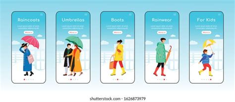 Weather Forecast Onboarding Mobile App Screen Stock Vector Royalty Free 1698527848 Shutterstock