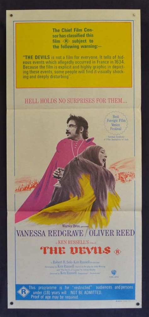 All About Movies The Devils Poster Daybill Original 1971 Ken Russell