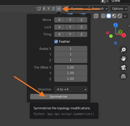 How To Update Symmetry In Blender 2 8 Sculpting Modeling Blender Artists Community