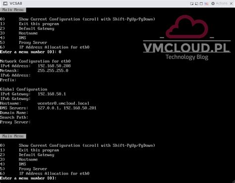 vcenter server appliance error fix setting ip ipv6 configuration