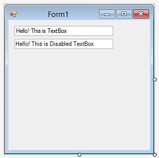 Winforms C Windows Forms Textbox Greyed Out Stack Overflow