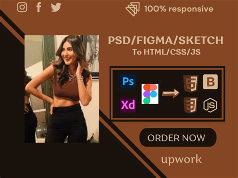 sketch psd xd or figma to html css js php upwork