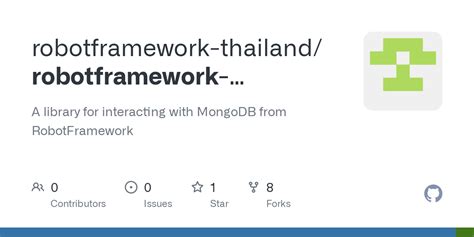 Robotframework Mongodb Librarydocsindexhtml At Master · Robotframework Thailand