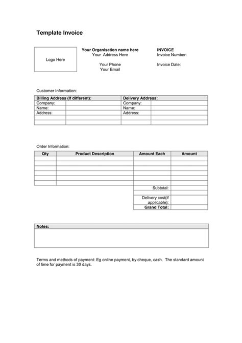 Sample Invoice Download Free Documents For PDF Word And Excel