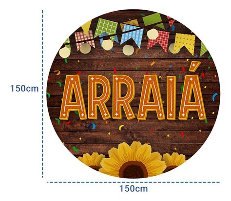 Trio Capas Cilindros Painel Sublimado Arraiá Veste Fácil Carrefour