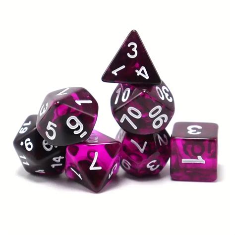 Dice Set Polyhedral Two Purple Temu United Kingdom