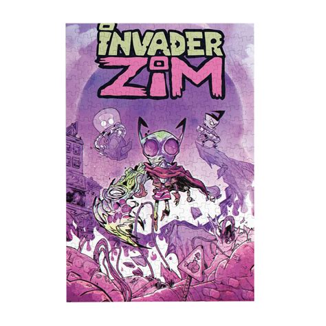 300 Pieces Invader Zim Wooden Jigsaw Puzzles Educational Intellectual