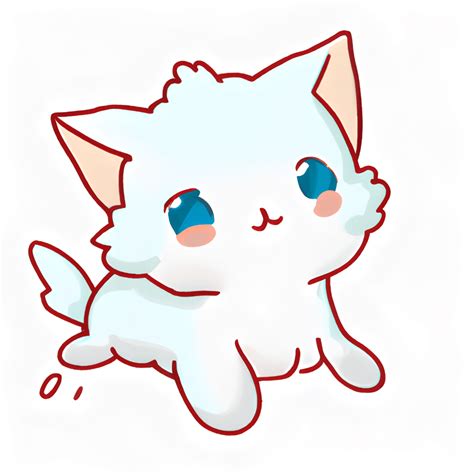 Kawaii Chibi Cat · Creative Fabrica