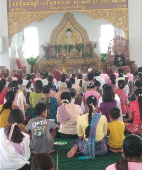 စဉ့်ကိုင်မြို့နယ်၌ မဟာသင်္ကြန်အတက်နေ့တွင် ပြည်သူများ အေးချမ်းစွာဥပုသ